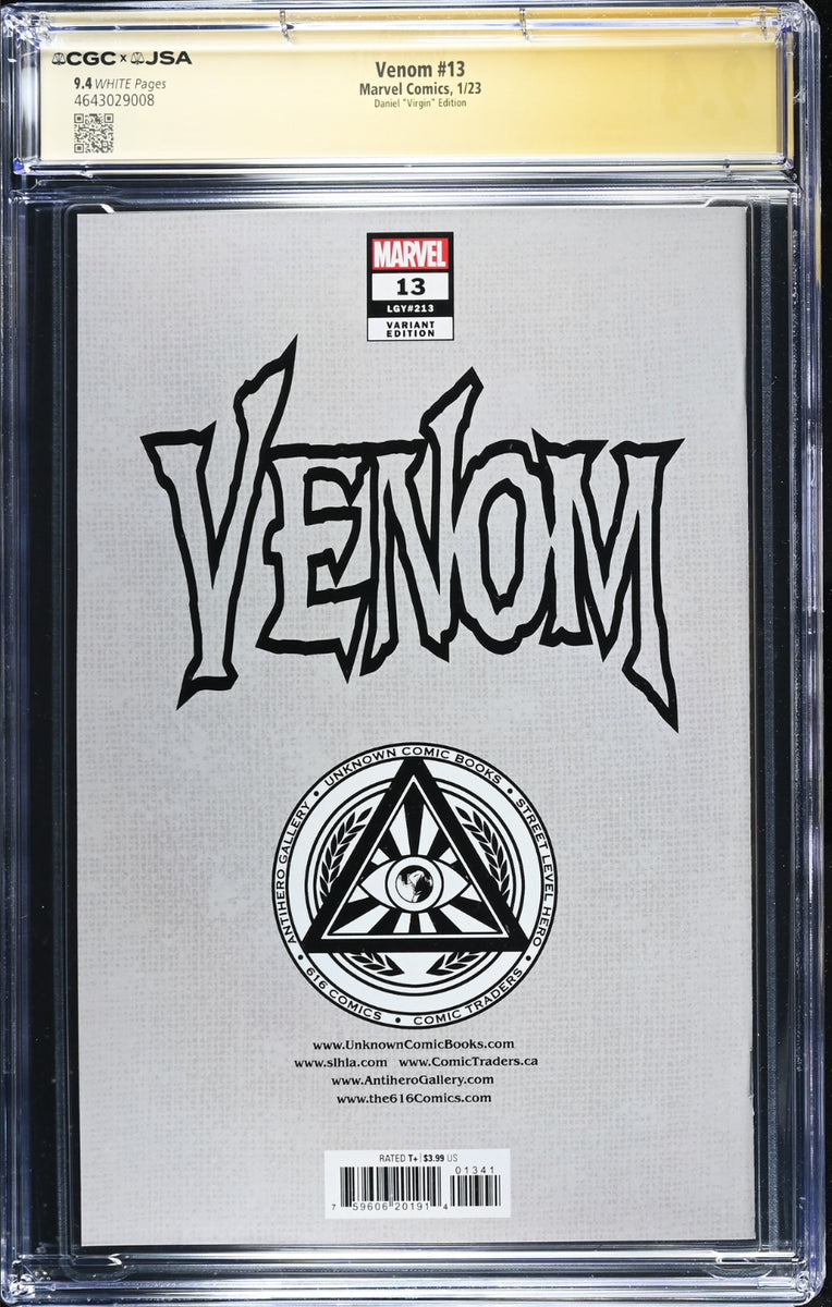 CGC x JSA 9.4 Venom #13 T Daniel "Virgin" Exclusive limited to 1,000 s ...