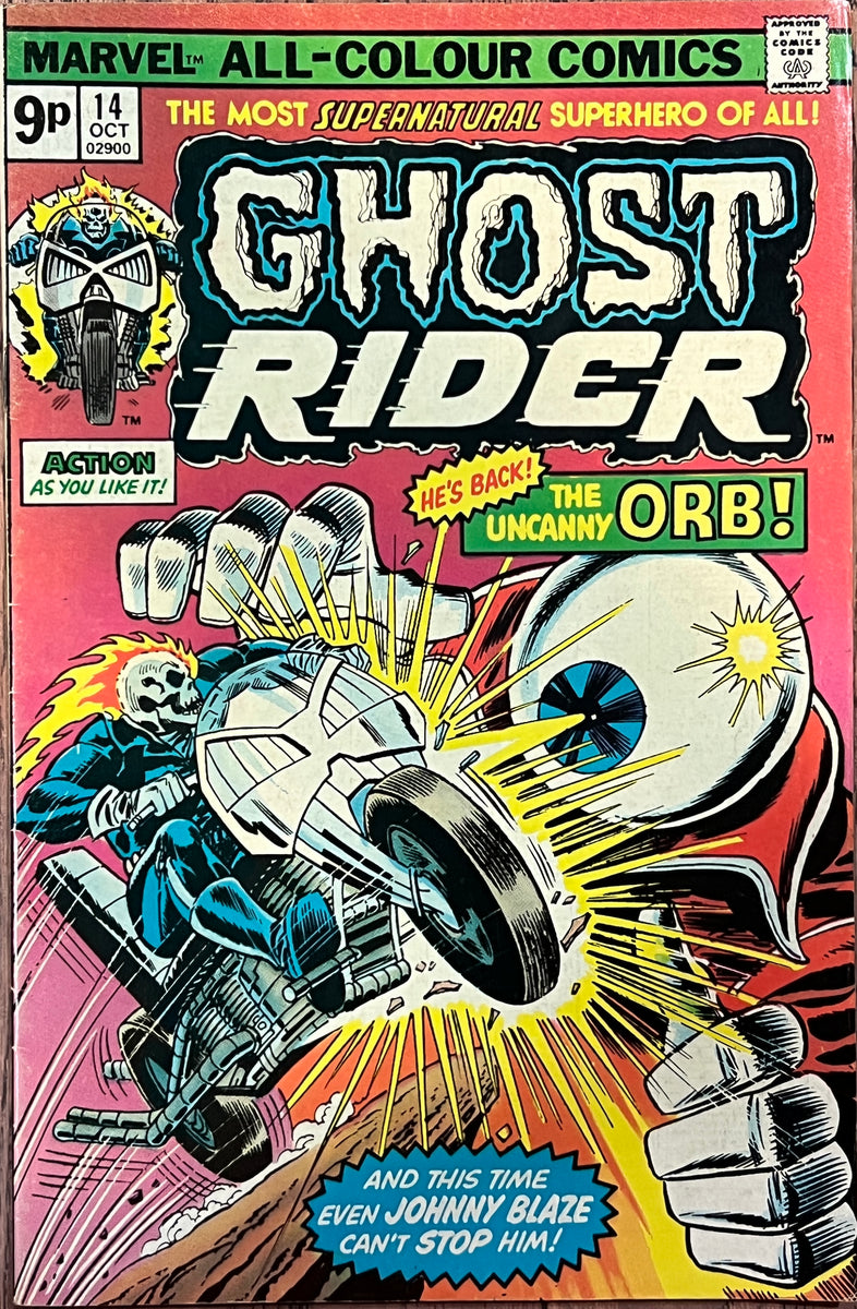 Ghost Rider #14 (1975) Cover by Ron Wilson and Frank Giacoia – Camel Comics