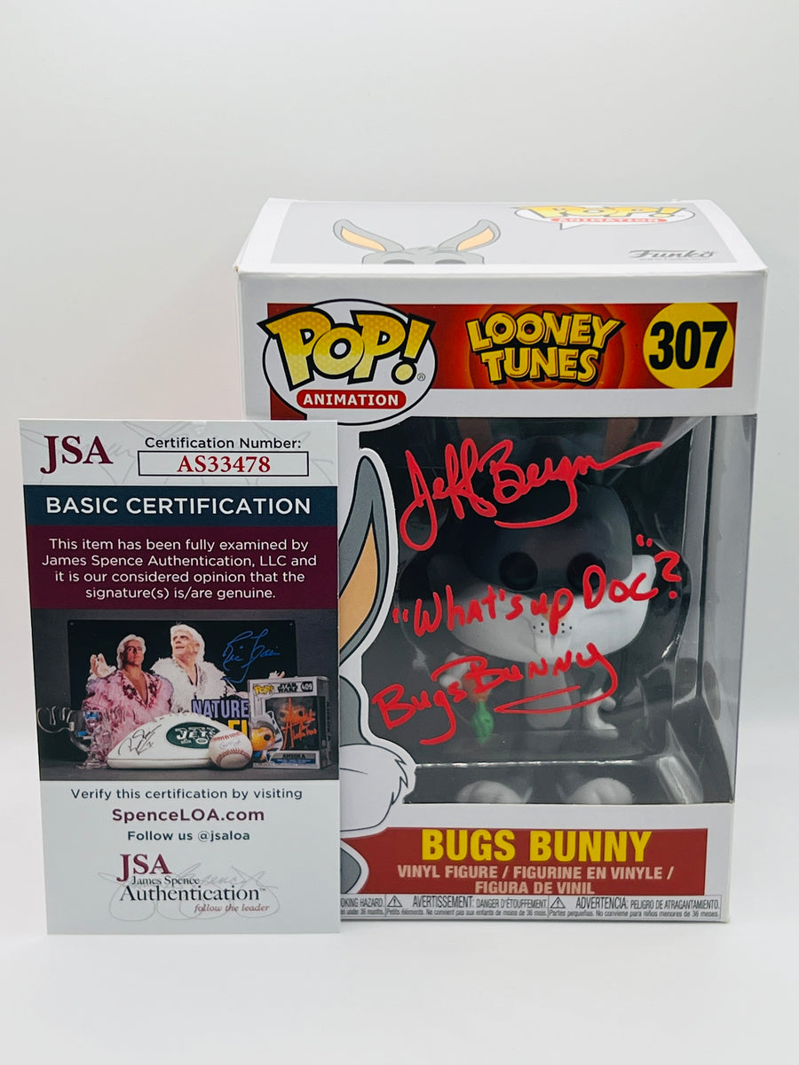 Bugs Bunny 307 Funko Pop signed by Jeff Bergman with Quote – Camel Comics