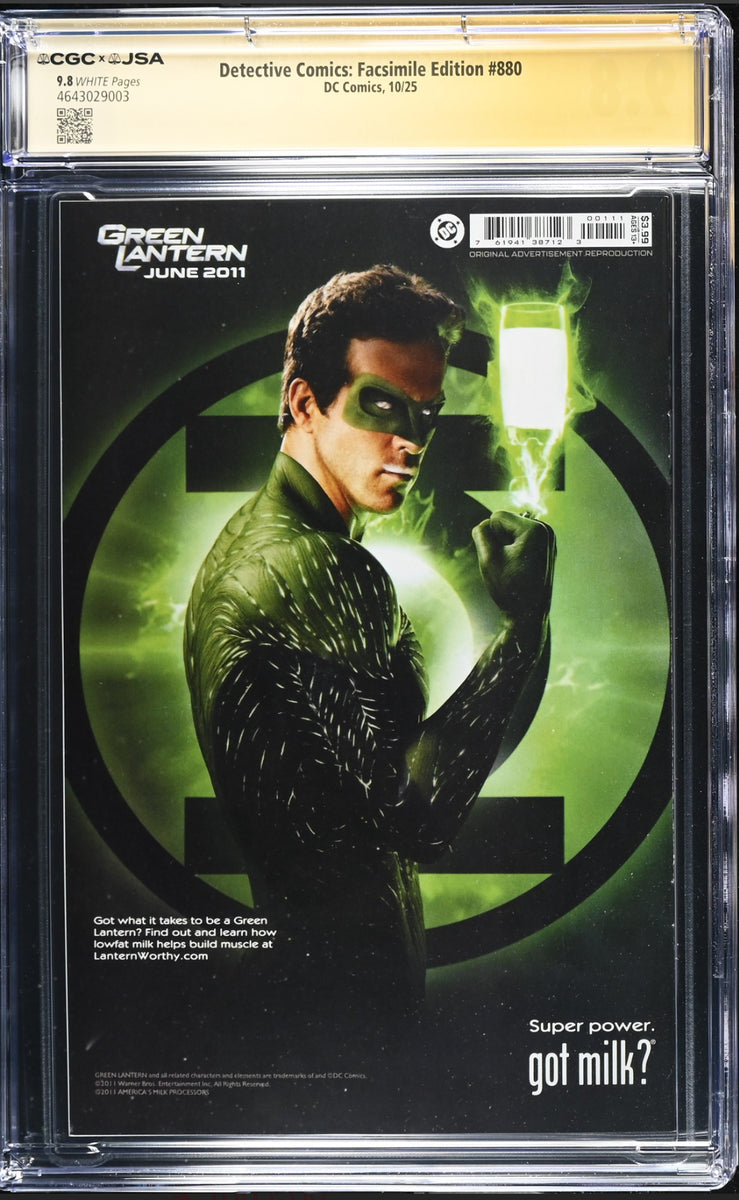 CGC x JSA 9.8 Detective Comics: Facsimile Edition #880 signed by Scott ...