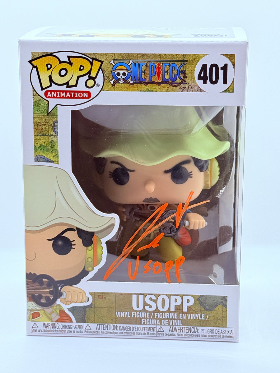 Usopp 401 One Piece Funko Pop signed by Jacob Romero with JSA Witness ...