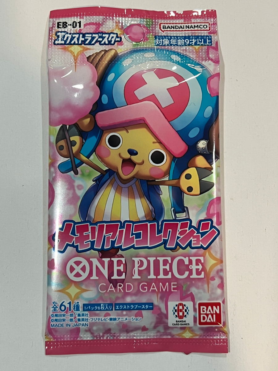 One Piece EB-01 Memorial Collection Chopper Booster Packs - Japanese ...