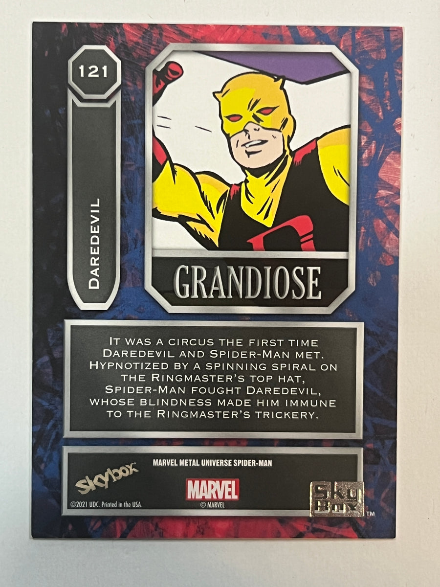 Daredevil [Grandiose] #121 Marvel 2022 Metal Universe Spider-Man ...