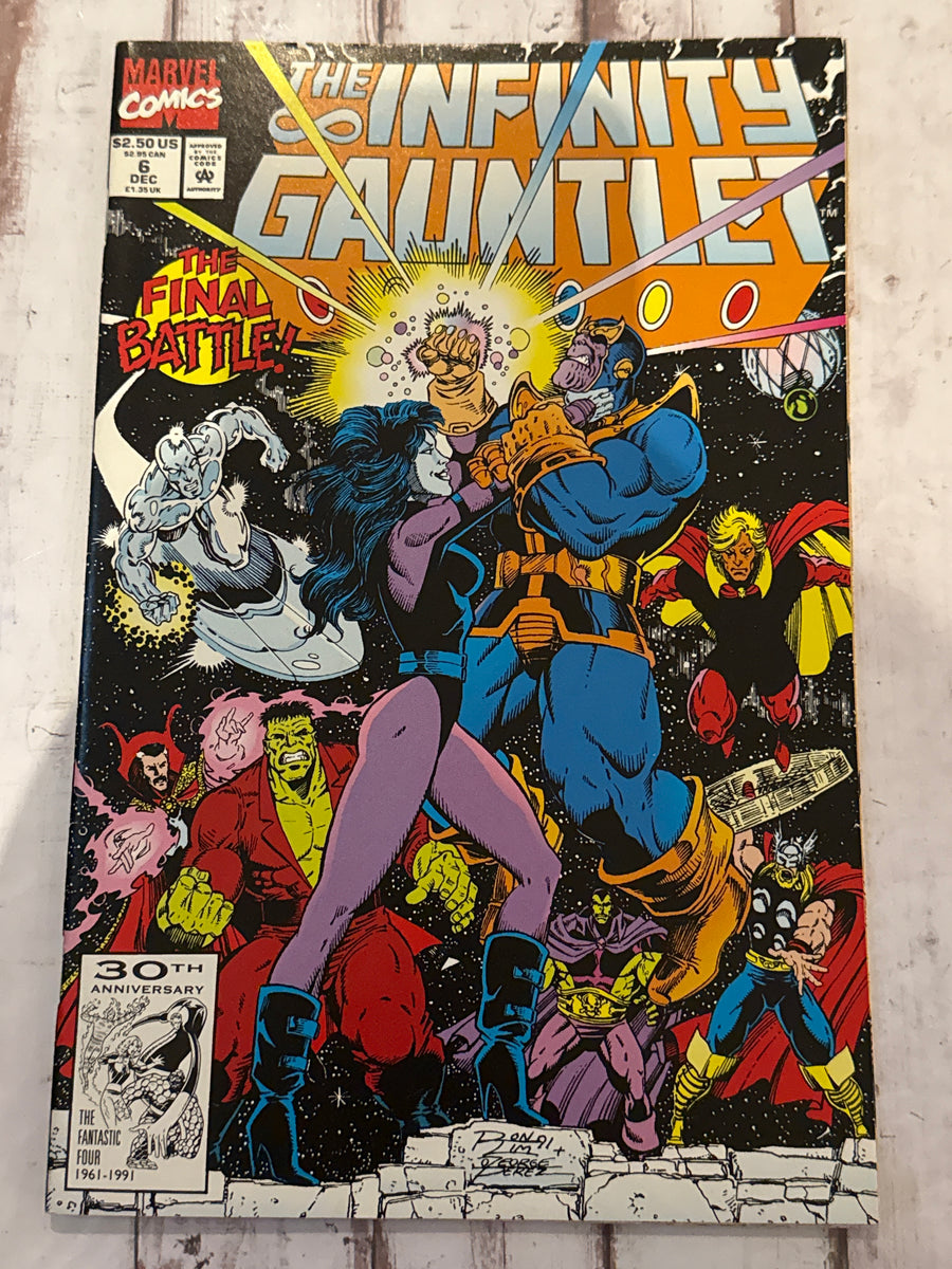 Infinity Gauntlet #6 (1991) Key Issue 🔑 Story by Jim Starlin, Art by R ...