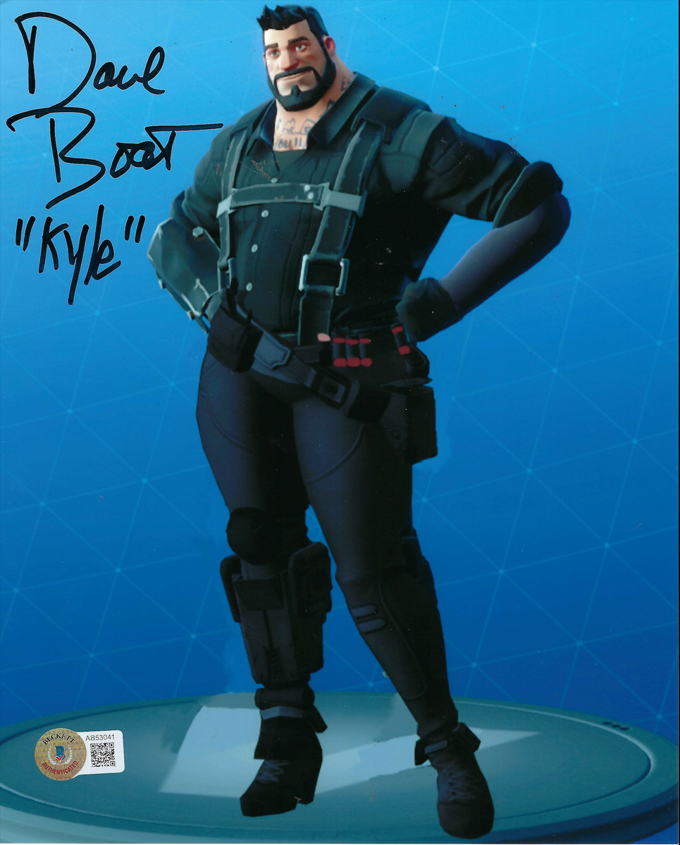 Kyle - Fortnite - 8x10 photo signed by David Boat with inscription 'Ky ...