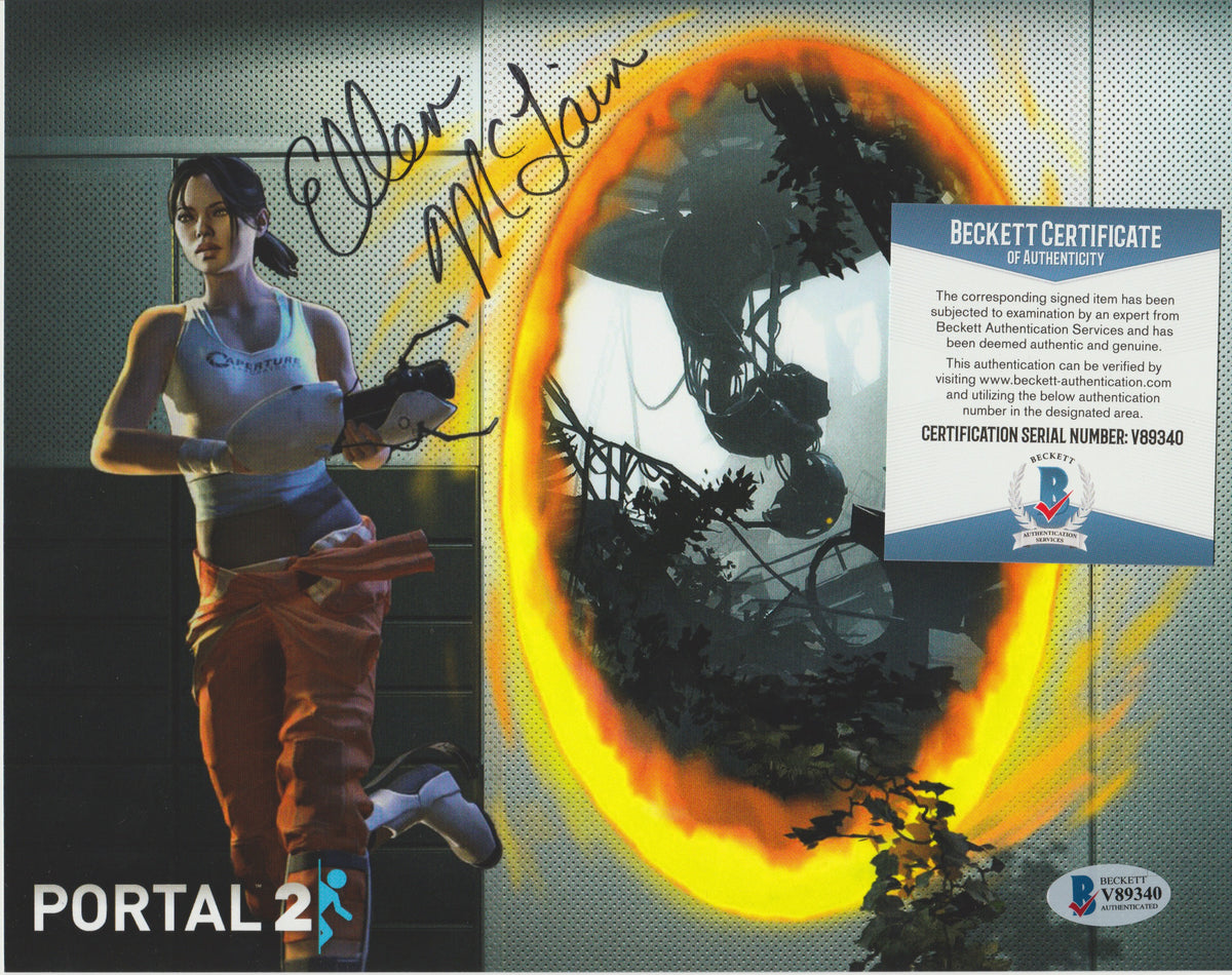 Portal 2 - 8x10 photo signed by Ellen Mclain (voice of GLaDOS) – Camel ...